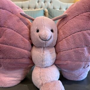 Jellycat | Toys | Nwt Jellycat Pink Huge Beatrice Butterfly Plush Toy ...